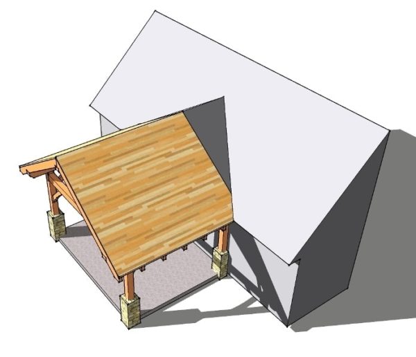 12x16 Timber Frame Porch