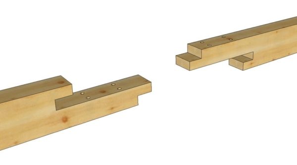 Bladed Timber Frame Scarf Joint - Timber Frame HQ