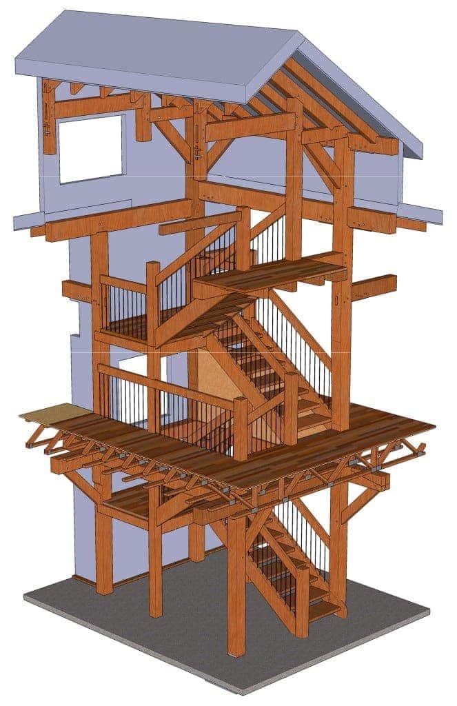 Types of Timber Frame Stair Systems - Timber Frame HQ