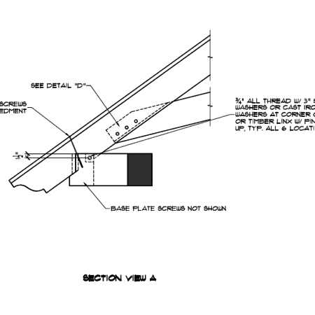 Hexagonal Frame Plate to Rafter Connection - Timber Frame HQ