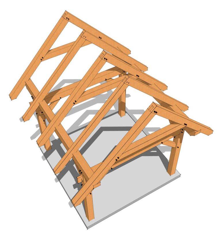 12×12 Timber Frame Plan - Timber Frame HQ