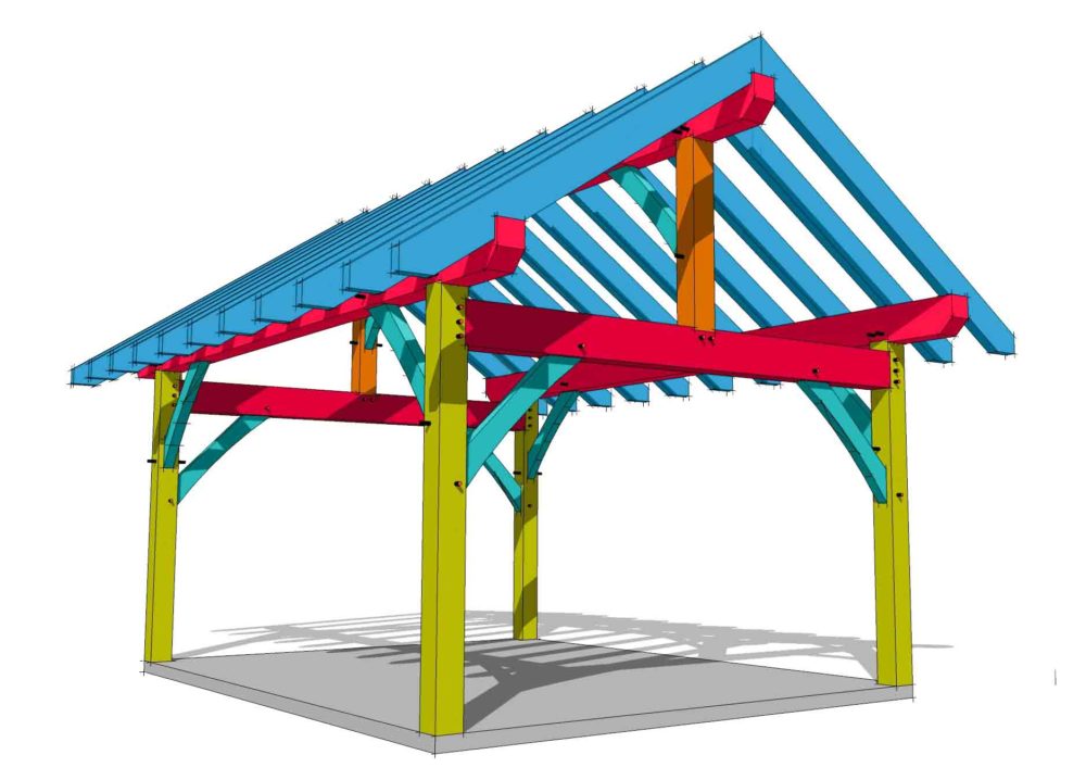 Timber Frame Pavilion Plan Bundle #1 - Timber Frame HQ