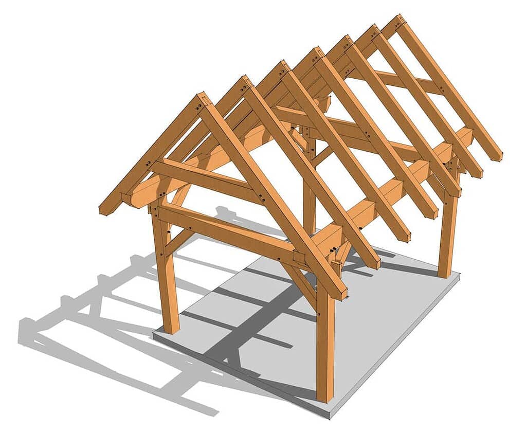 12x16 Timber Frame - Timber Frame HQ