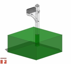 Timbered Mail Box Post - Timber Frame HQ