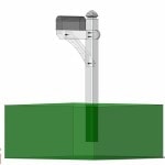 Timbered Mail Box Post - Timber Frame HQ