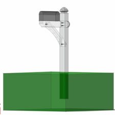 Timbered Mail Box Post - Timber Frame HQ