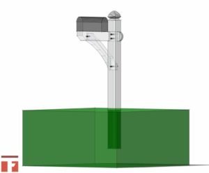 Timbered Mail Box Post - Timber Frame HQ