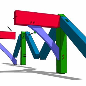 King Post with Steel All Thread - Timber Frame HQ