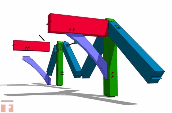 King Post with Steel All Thread - Timber Frame HQ