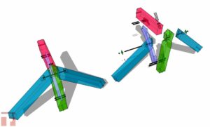 King Post with Steel All Thread - Timber Frame HQ