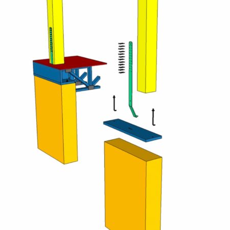 Simpson STHD Strap - Post to Concrete Connection