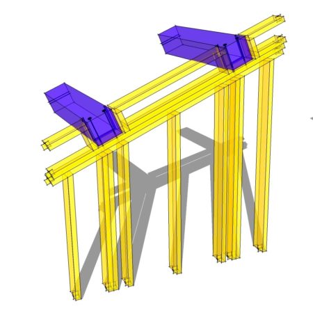 Timbered Purlin Wall Pocket Detail - Timber Frame HQ