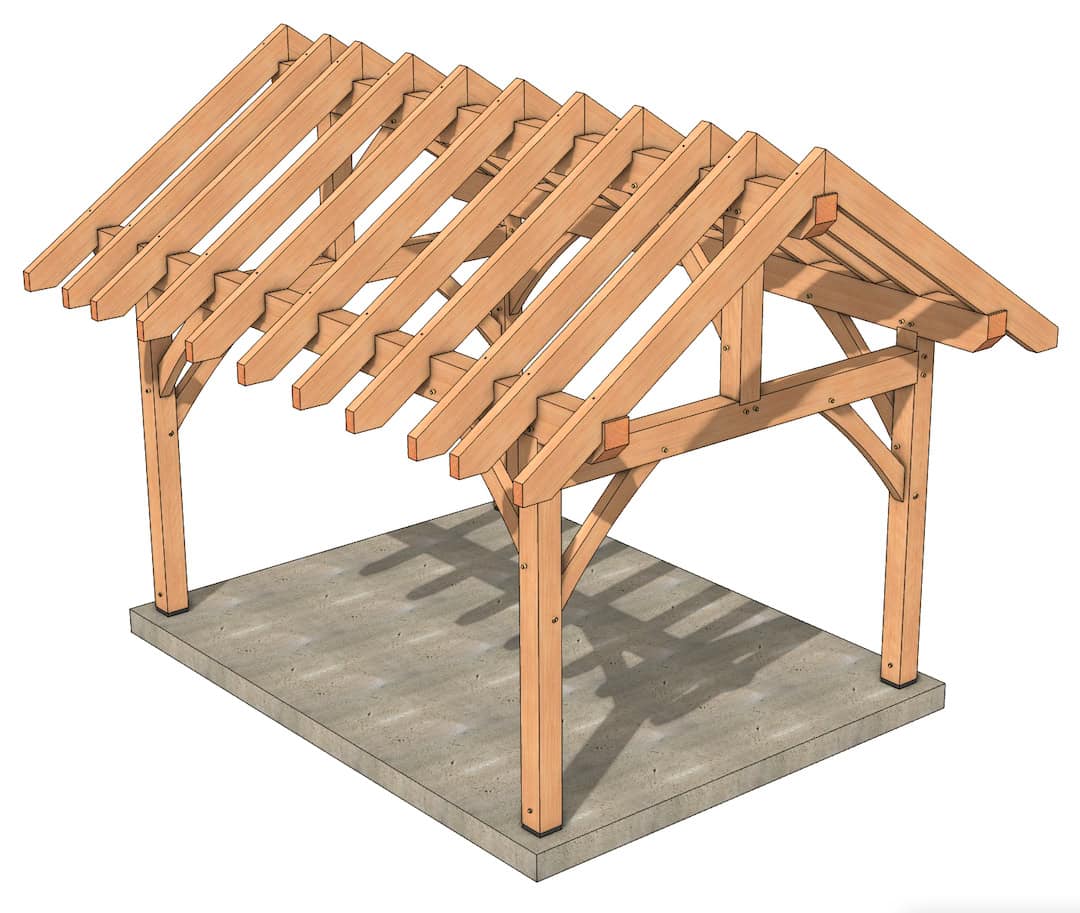 12x16 Timber Frame Cabin Benefits Of A Frame Buildings | Pine Craft