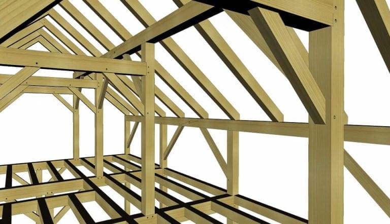 24×36 Timber Frame Barn Home Plan - Timber Frame HQ