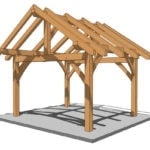 14x14 Post and Beam Plan - Timber Frame HQ