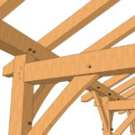 20x24 King Post Timber Frame - Timber Frame HQ