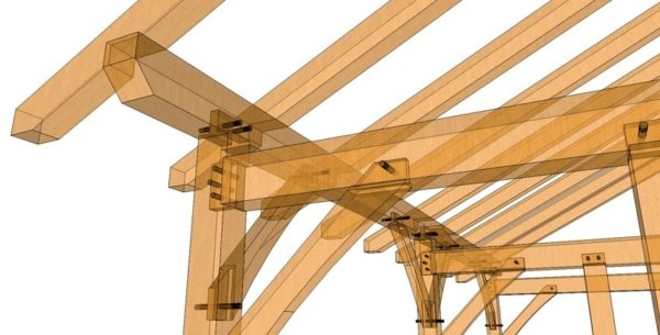 20x24 Heavy Timber Outbuilding - Timber Frame HQ