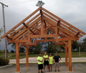 Long Creek Timber Frames – A Display Pavilion - Timber Frame HQ