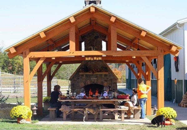 9 Timber Frames That Will Make You Want to Host a Cookout - Timber Frame HQ