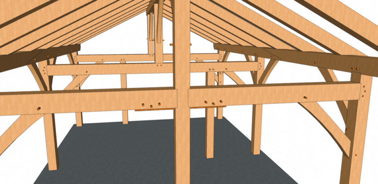 18x24 King Post Plan - Timber Frame HQ