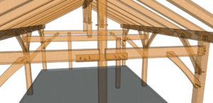 18x24 King Post Plan - Timber Frame HQ