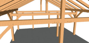 24×24 King Post Plan - Timber Frame HQ