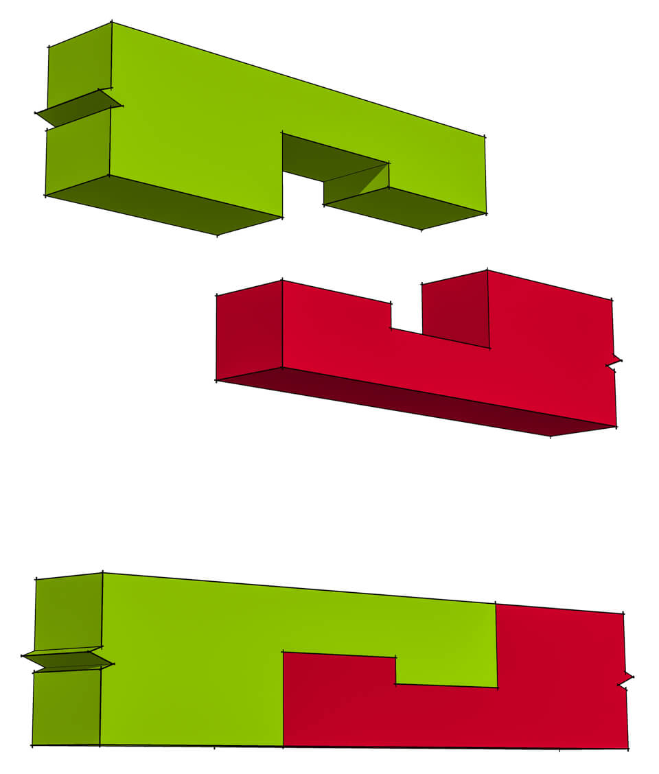 Half Lap With Table Scarf Joint - Timber Frame HQ
