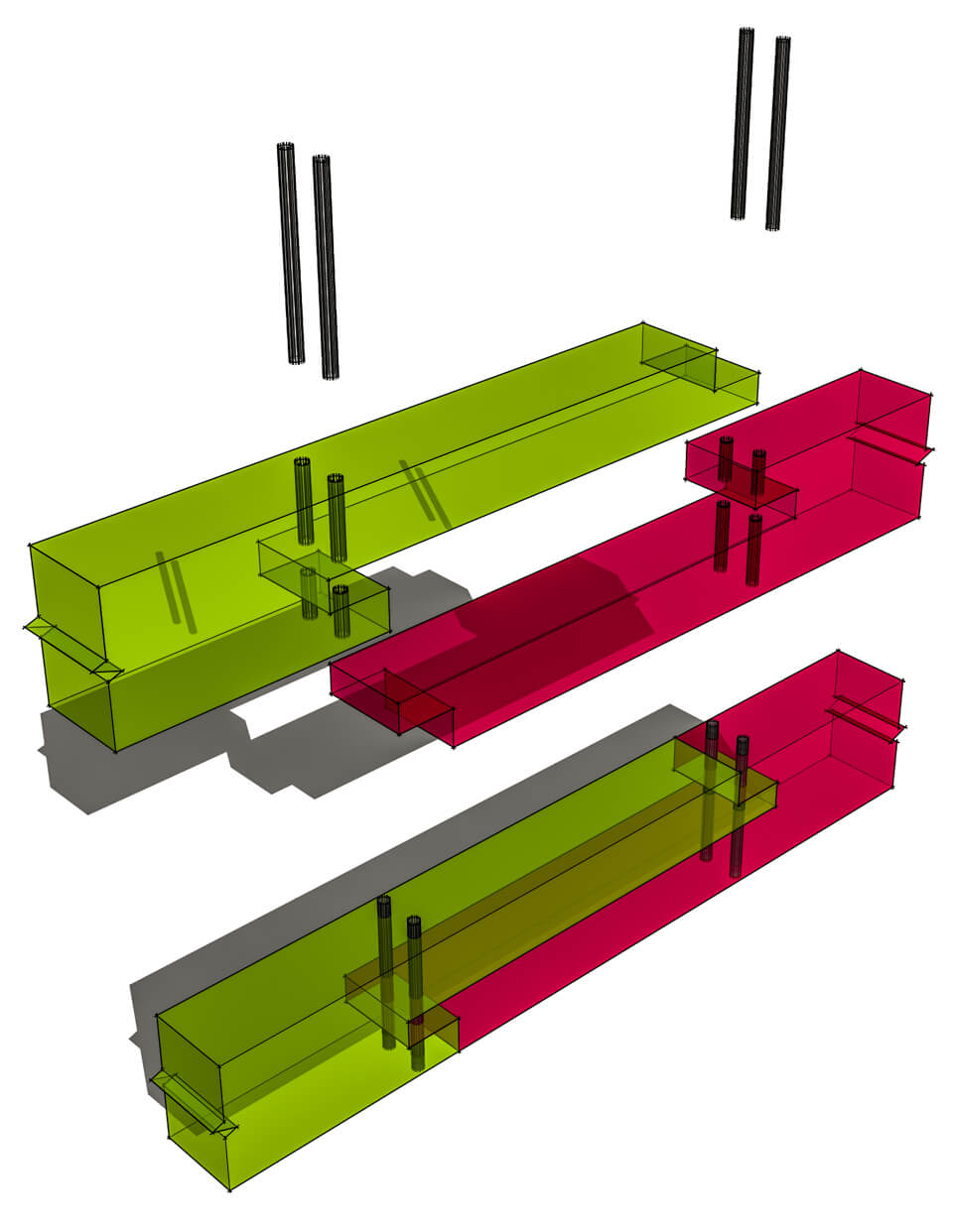 Half Pegged Bladed Scarf Joint - Timber Frame HQ