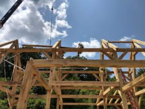 Confluence Fabrication Mixed Oak Cruck Barn - Timber Frame HQ