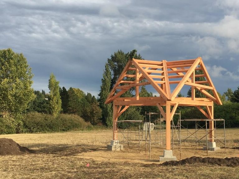 Confluence Fabrication Reclaimed Douglas Fir Farm Stand - Timber Frame HQ