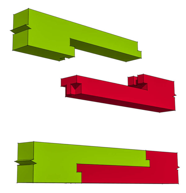 Stop Bladed Scarf Joint With Cogs - Timber Frame HQ