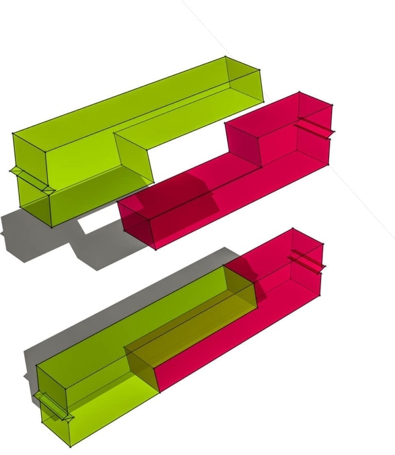 Under Squinted Half Lap Joint - Timber Frame HQ