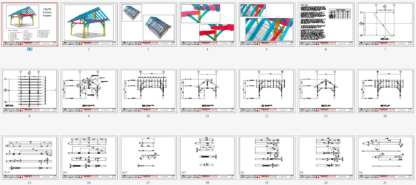 14x18 Heavy Timber Pavilion - Timber Frame HQ