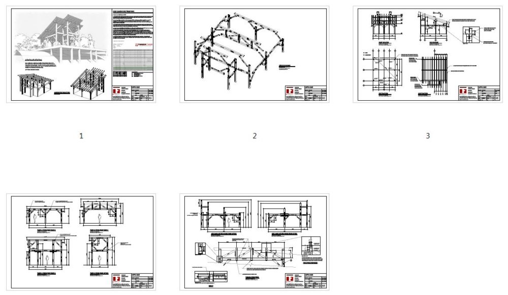 20x20 Timber Frame Lean-To Shed Plan - Timber Frame HQ
