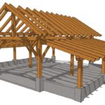 32x28 Timber Frame Monitor Barn - Timber Frame HQ