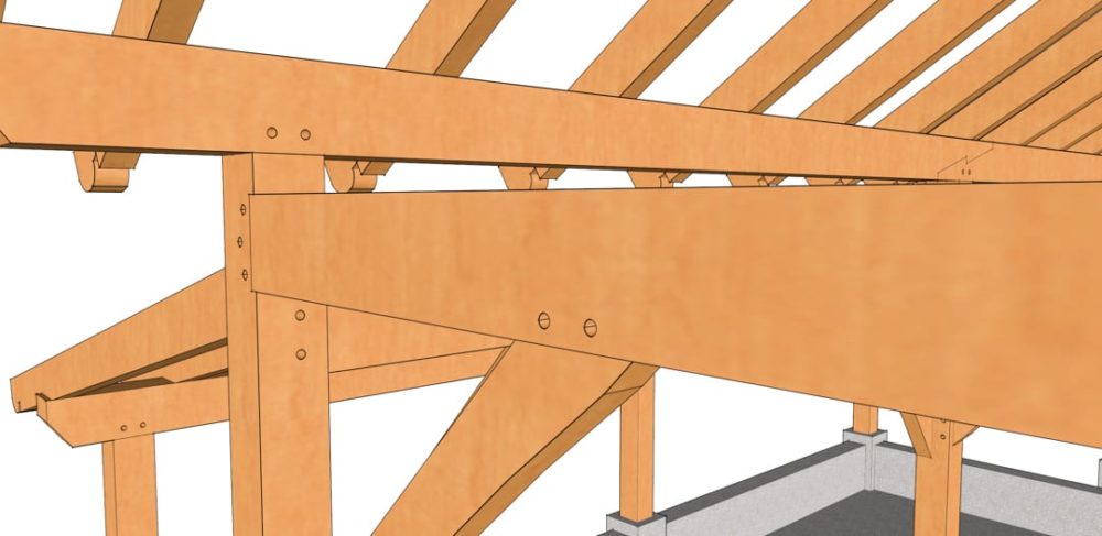 32x28 Monitor Barn - Timber Frame HQ