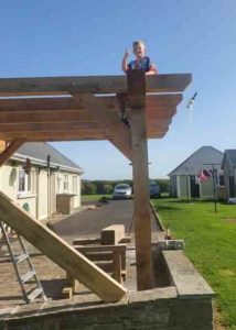 Steve Mulqueen Douglas Fir Pergola - Timber Frame HQ