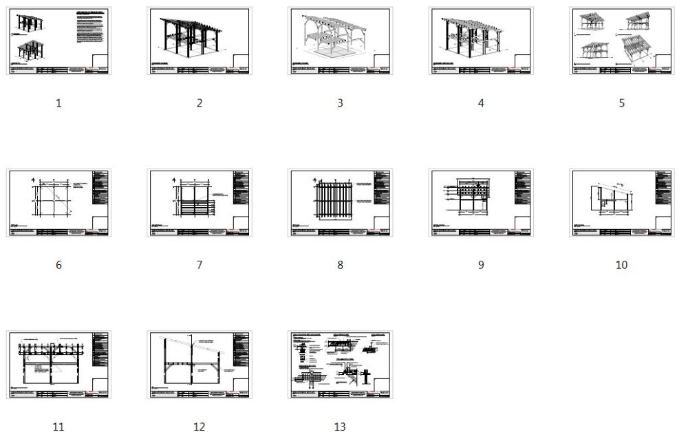 24x24 Timber Frame Lean-to with Loft - Timber Frame HQ