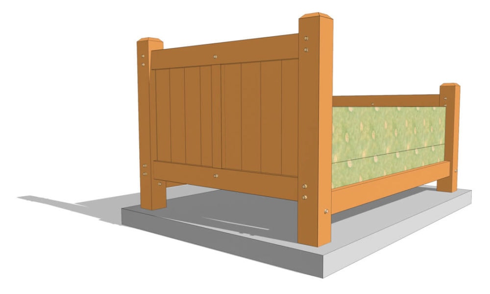 Queen Size Timber Frame Bed Plan - Timber Frame HQ
