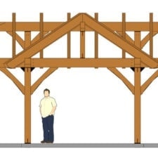 3 Gable Pavilion Plan - Timber Frame HQ