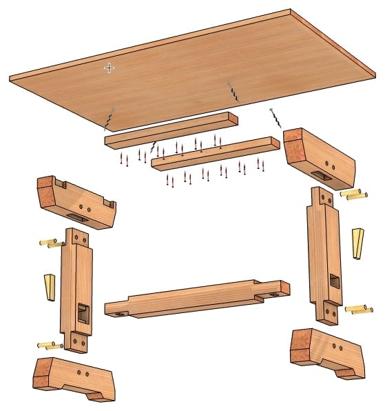 Timber Frame Dining Table - Timber Frame HQ