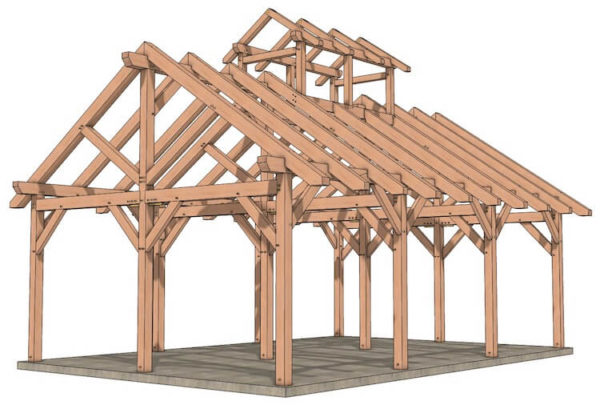 24×36 Sugar Shack Plan - Timber Frame HQ