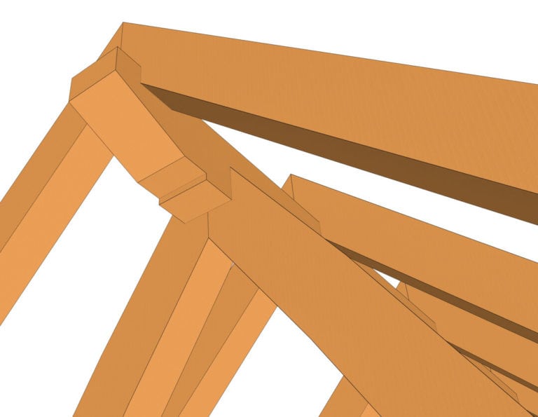 16×24 Cruck Timber Frame Plan - Timber Frame HQ