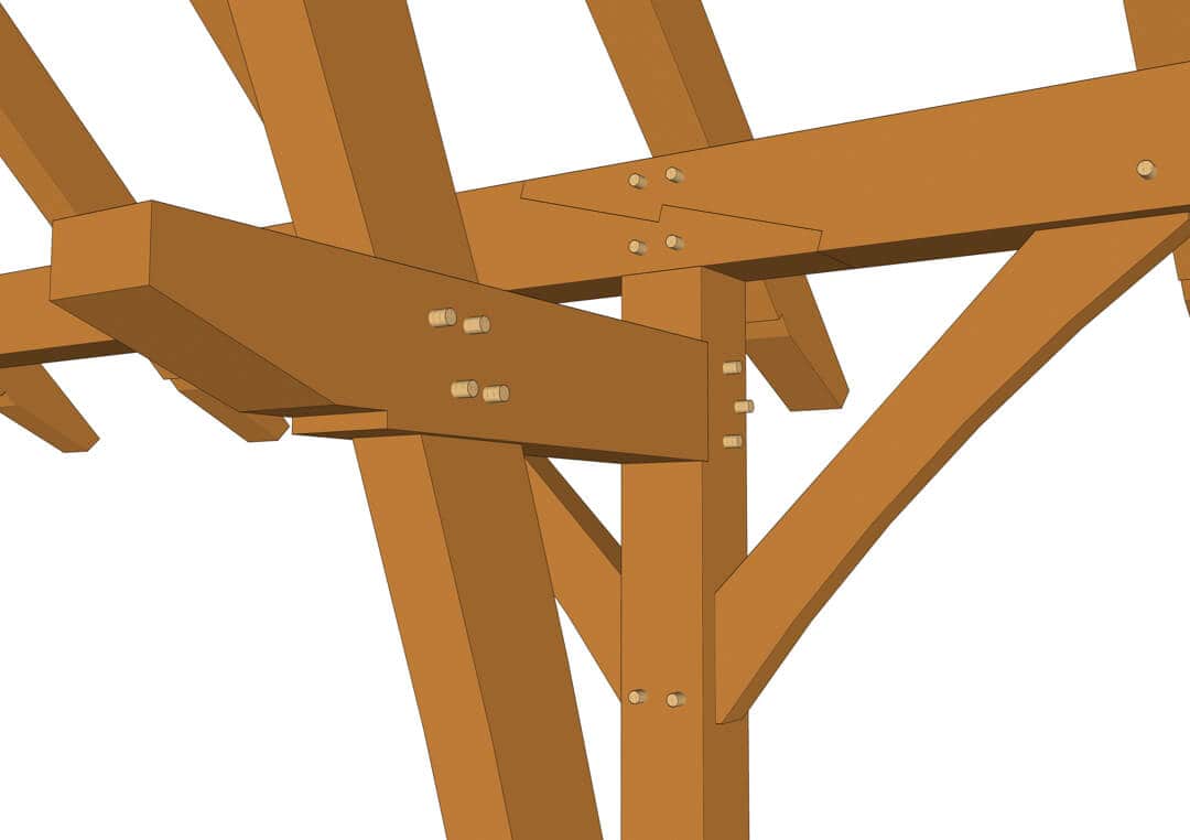16×24 Cruck Timber Frame Plan - Timber Frame HQ