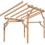 10×12 Timber Frame Shed Roof - Timber Frame HQ