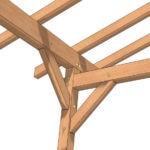 10×12 Timber Frame Shed Roof - Timber Frame HQ