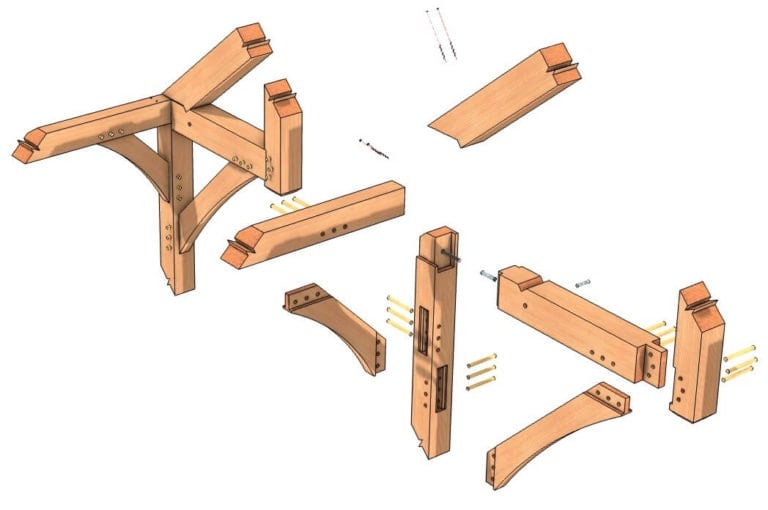 Hammer Beam Eave Detail - Timber Frame HQ