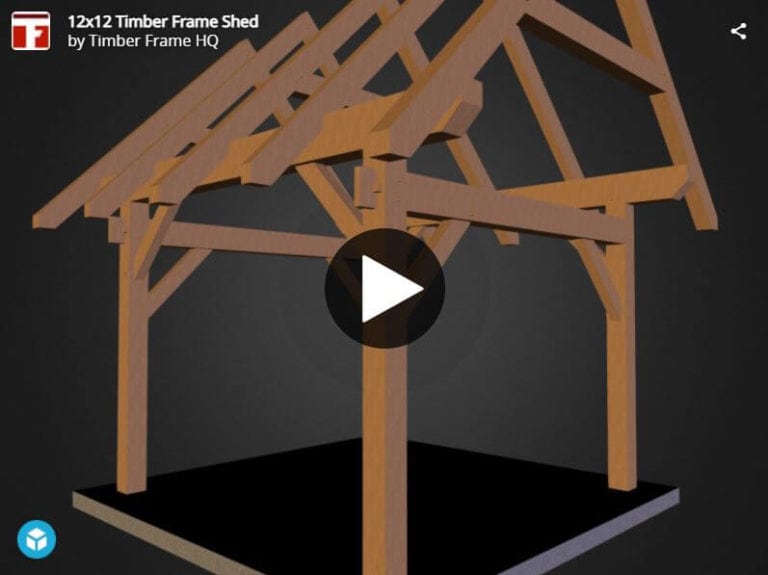 12×12 Timber Frame Plan - Timber Frame HQ