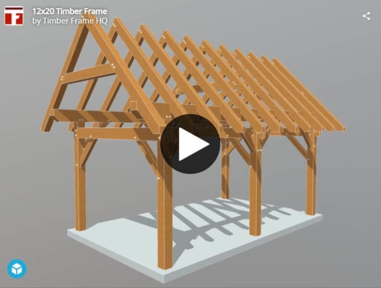 12x20 Timber Frame - Timber Frame HQ