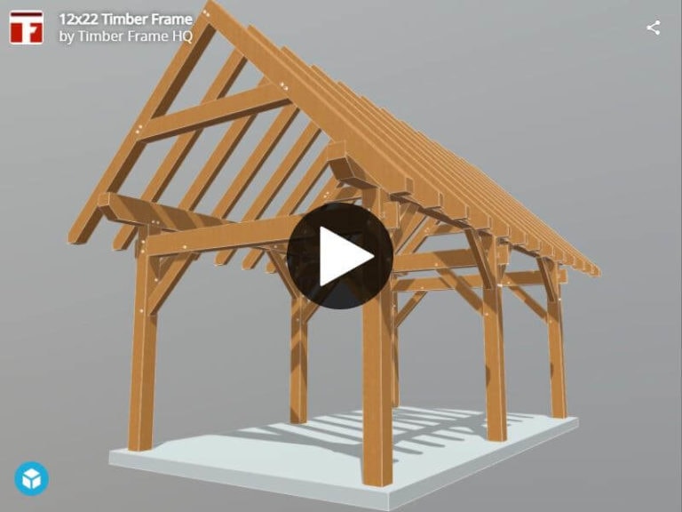 12x22 Timber Frame - Timber Frame HQ